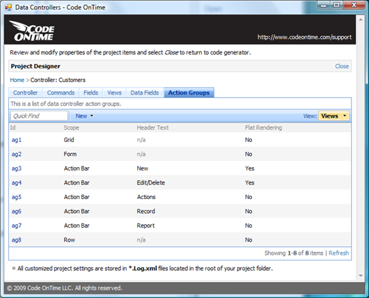 Code On Time: Batch Edit, “Row” Scope, Multiple Row Selection, Actions And Security Settings in ...
